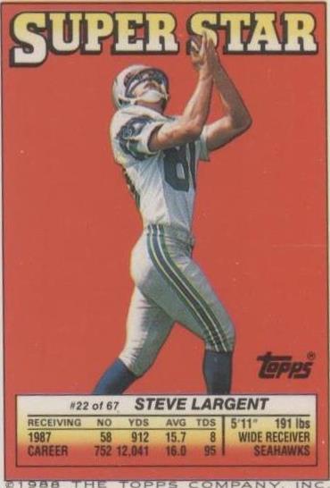 1988 Topps Super Star Sticker Back Cards Mike Lansford Ralf Mojsiejenko ...