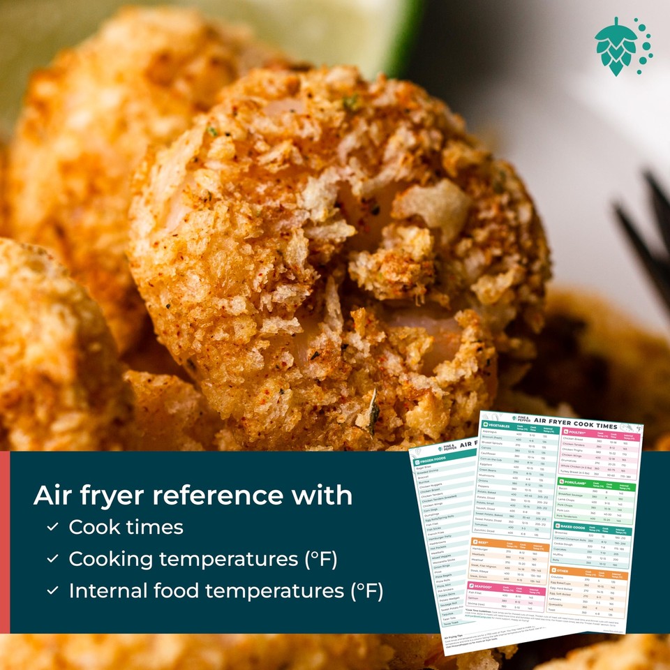Cathy Yoder's Pine & Pepper Magnetic Air Fryer Temperature Chart & Cheat Sheet S | eBay