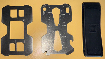 5.11 Tactical Steel Jacket Wallet Multitool, RFID Blocking, Style 56403 ...