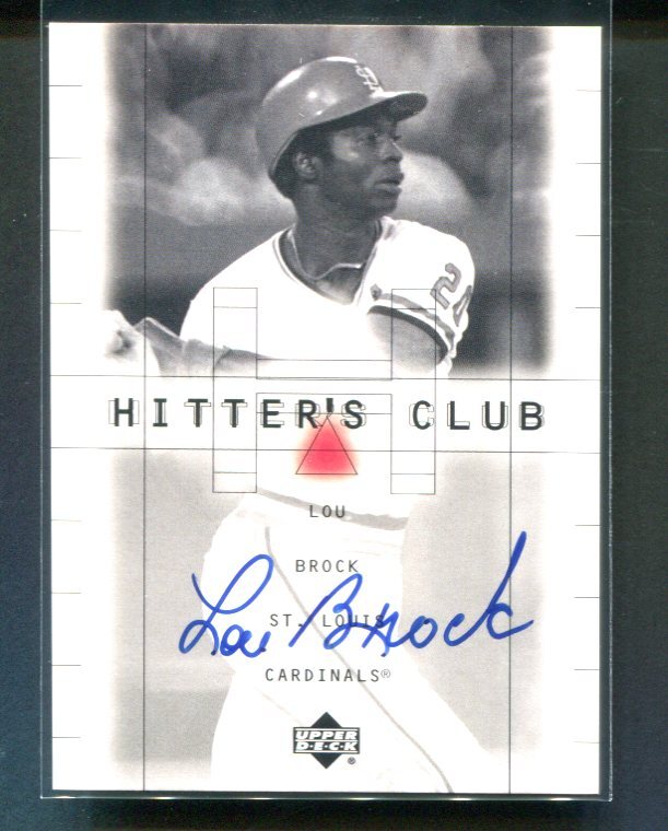 1999 Upper Deck Hitter's Club Lou Brock Autograph Cardinals | eBay