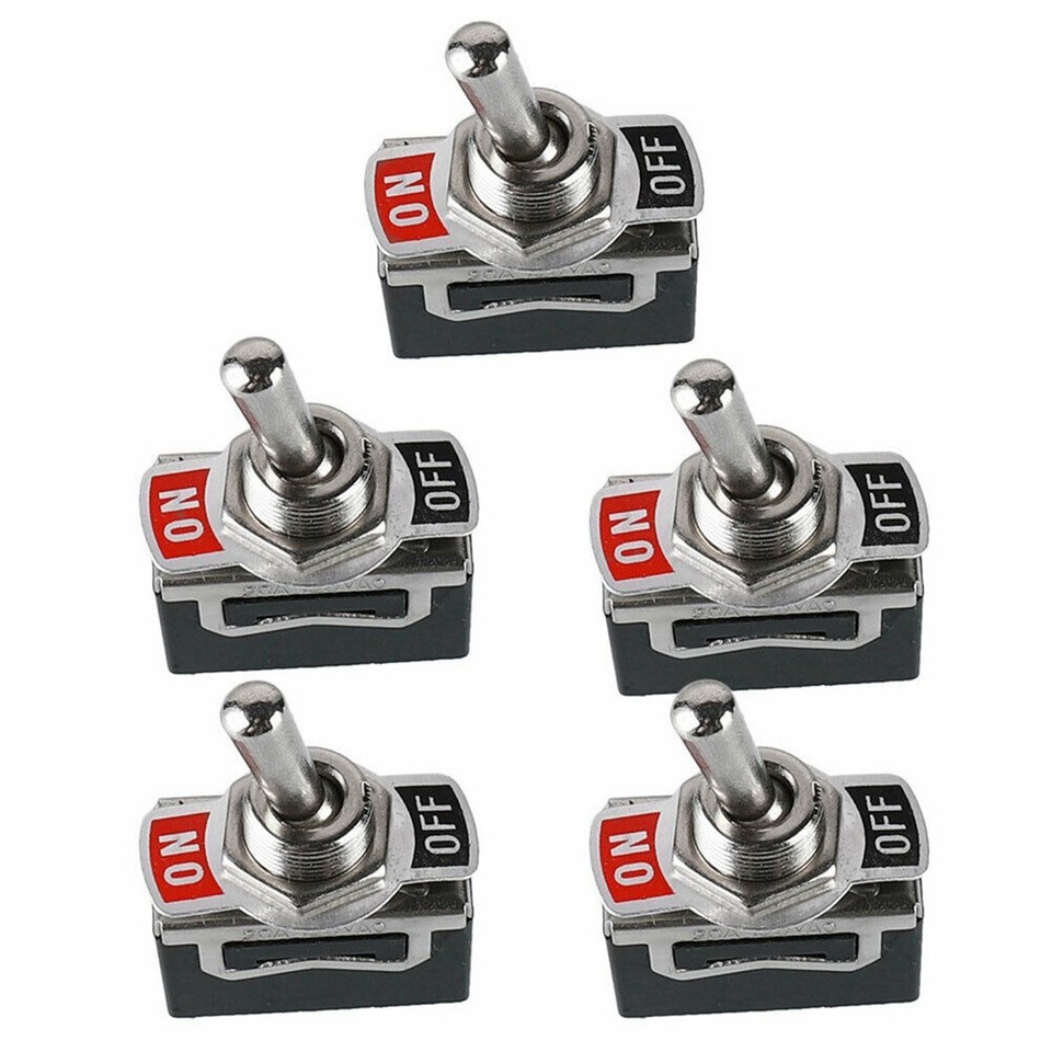 Toggle Switch 2 Pin Accessories Automatic Car Parts Rocker 10 Pcs/kit ...
