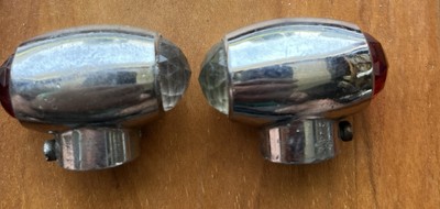 2 WHIZZER MOTOR BIKE PACEMAKER SPORTSMAN AMBASSADOR REAR LICENSE PLATE ...