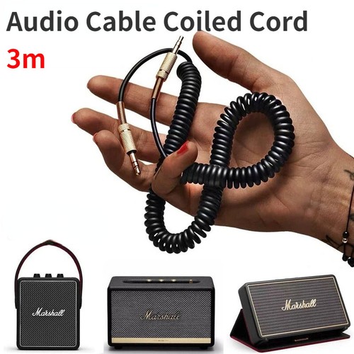 Replacement Audio AUX Cable Coiled Cord Suitable For Marshall Major ...