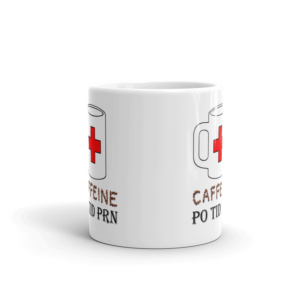 Caffeine Po Tid Prn Prescription Coffee Tea Ceramic Mug Office Work Cup ...