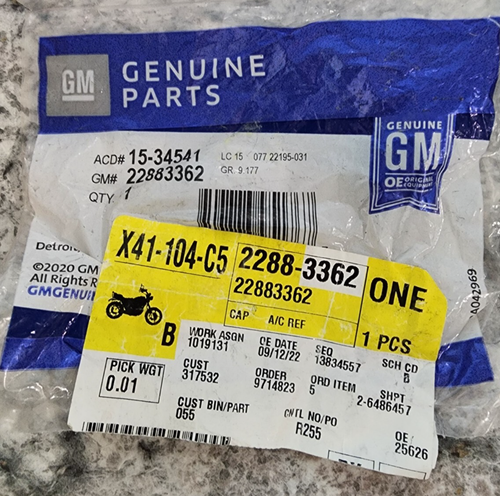 Genuine GM ACDelco Air Conditioning Service Valve Fitting Cap 22883362 ...