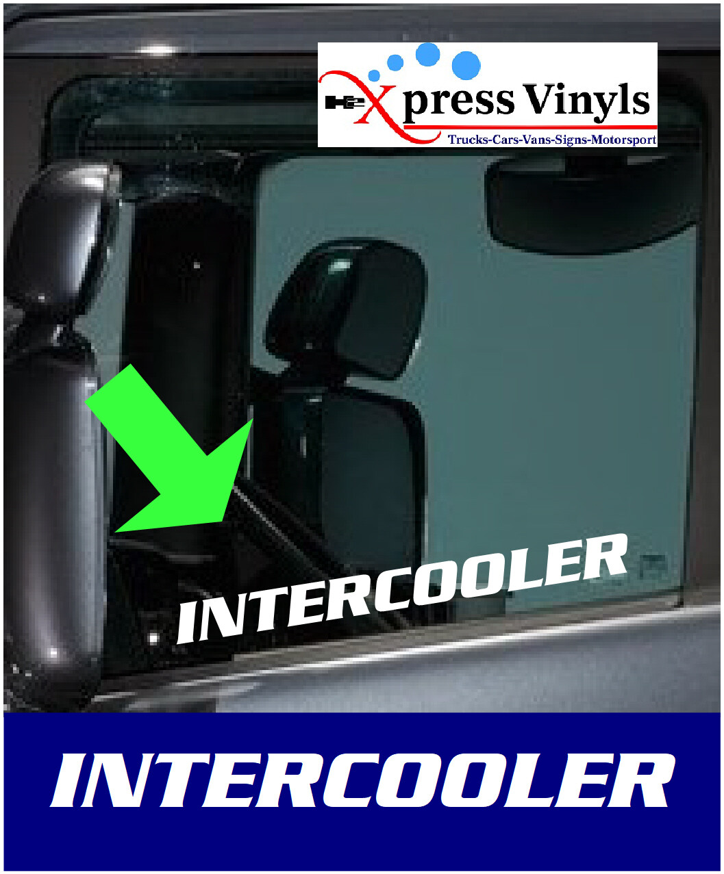 INTERCOOLER truck window decals x 2. truck cab stickers | eBay UK
