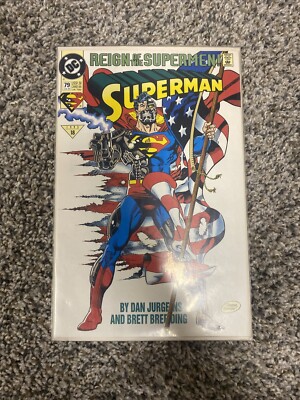 Superman #79 (1993) NM ICONIC Jurgens Cyborg Cover DC Comics Reign Of ...