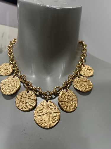 Beautiful Monet Vintage Gold Tone Coin Collar Necklace | eBay