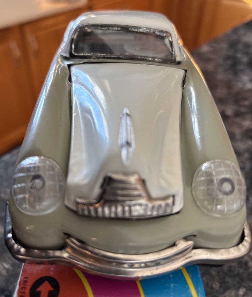 Vintage Tin Litho Lucky Sports Car Friction Engine Sound In Original ...