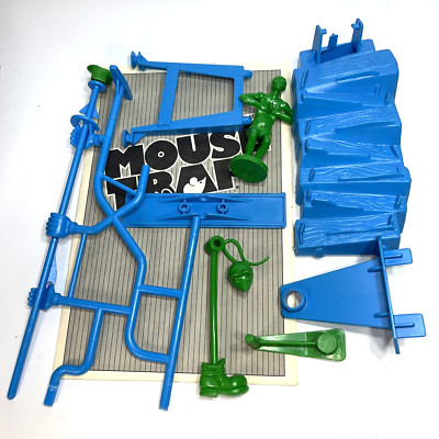 1986 VTG Mouse Trap Game Lot of 11 Blue & Green Replacement Parts ...