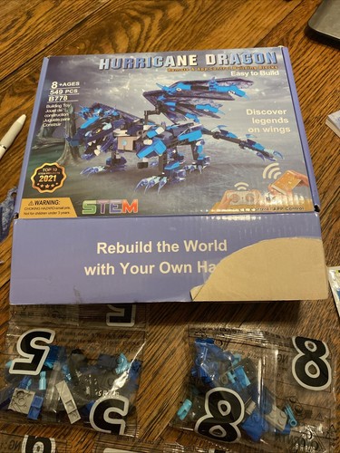 Hurricane Dragon Building Kit, STEM 4 Kids Ages 8-Up, Remote & App. | eBay