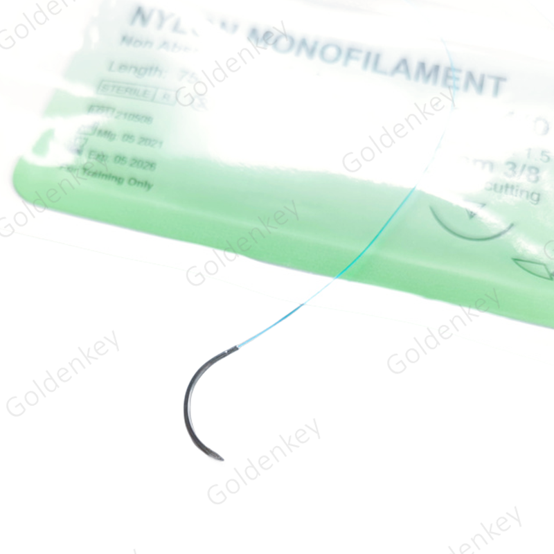 Dental Surgical Suturs 3/0 Nylon Sterile Monofilament 3-0 Reverse Cut ...
