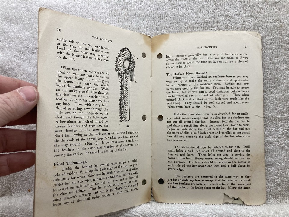 1926 War Bonnets How to Make Them Soloman Native American Nyack NY VTG ...