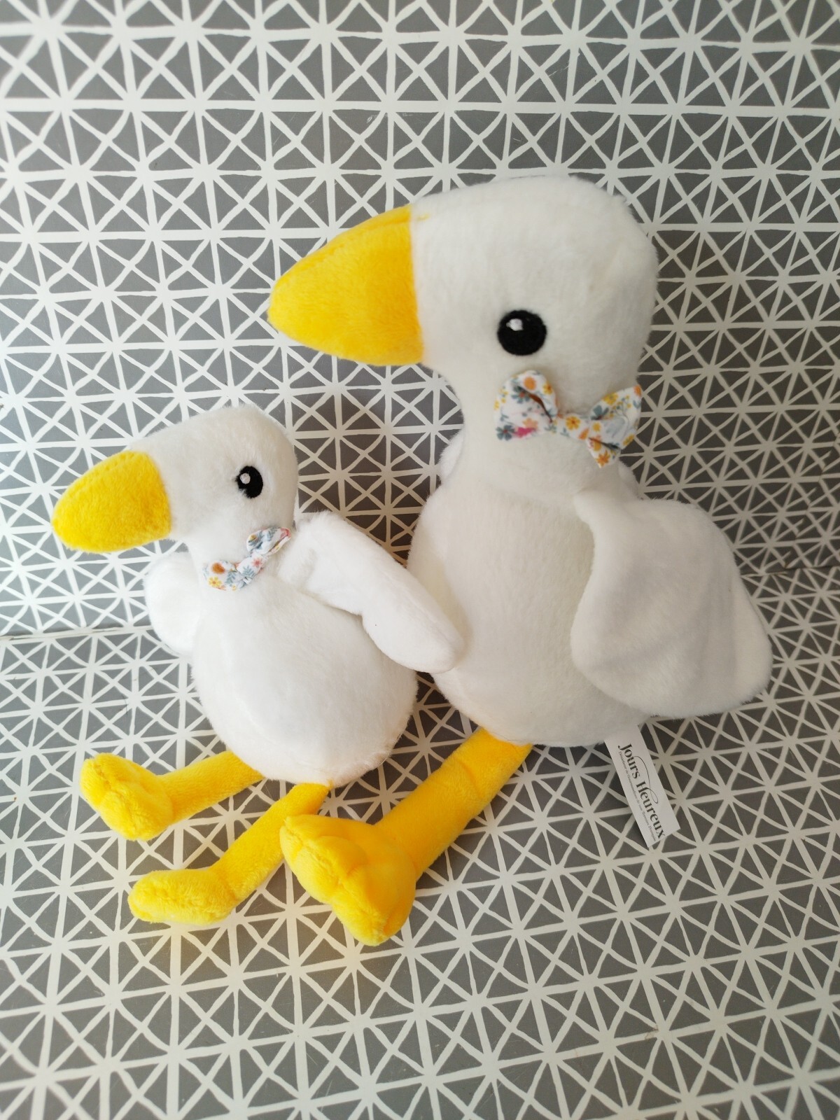 Peluche doudou duo oies Jours Heureux neuf | eBay