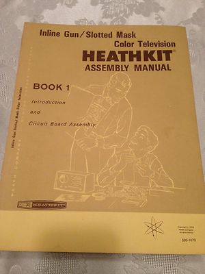 HEATHKIT COLOR TELEVISION MANUALS COMPLETE SET TV INLINE GUN/SLOTTED ...