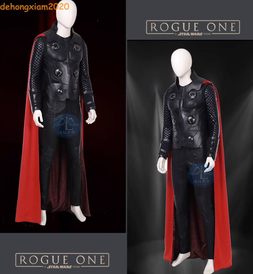 Avengers: Infinity War Thor Cosplay Costume Men Full Suit Uniform Party ...