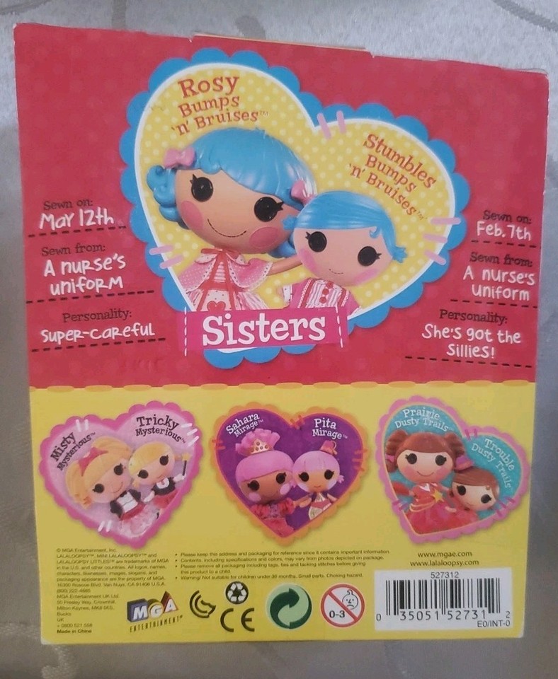 Mini Lalaloopsy Sisters Stumbles Bumps N Bruises Rosy Bumps N Bruises ...