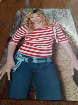 283881 Hilary Duff 2003 Portrait PRINT POSTER Signed | eBay