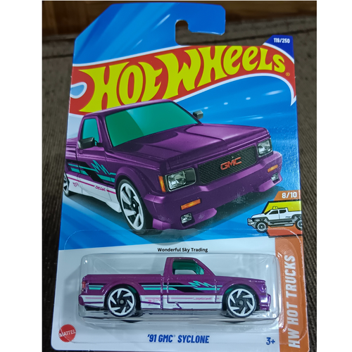 Hot Wheels 2025 Case E '91 GMC Syclone HW Hot Truck With Free Protector ...