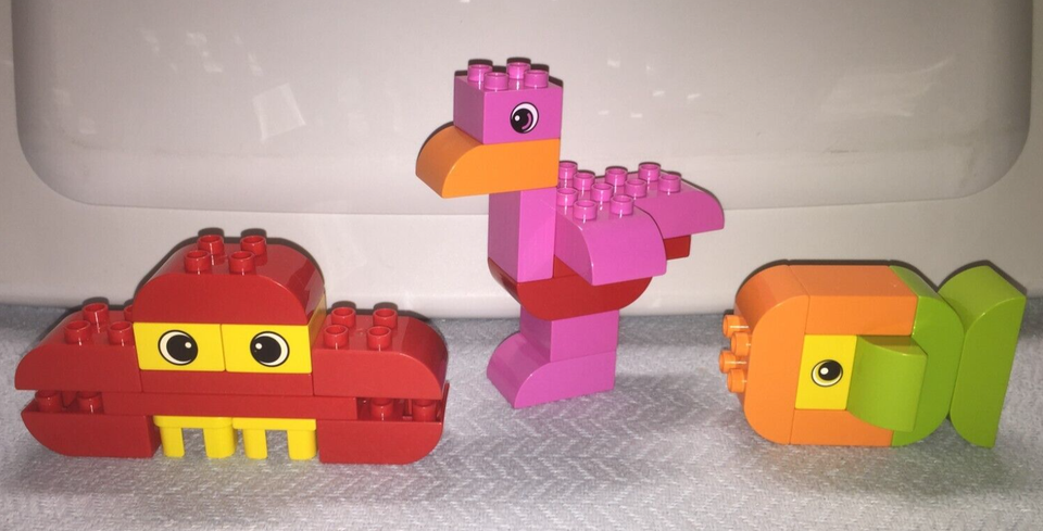 Lego DUPLO Moc Lot of 5 Beach Animals Lobster Whale Duck Fish Flamingo ...