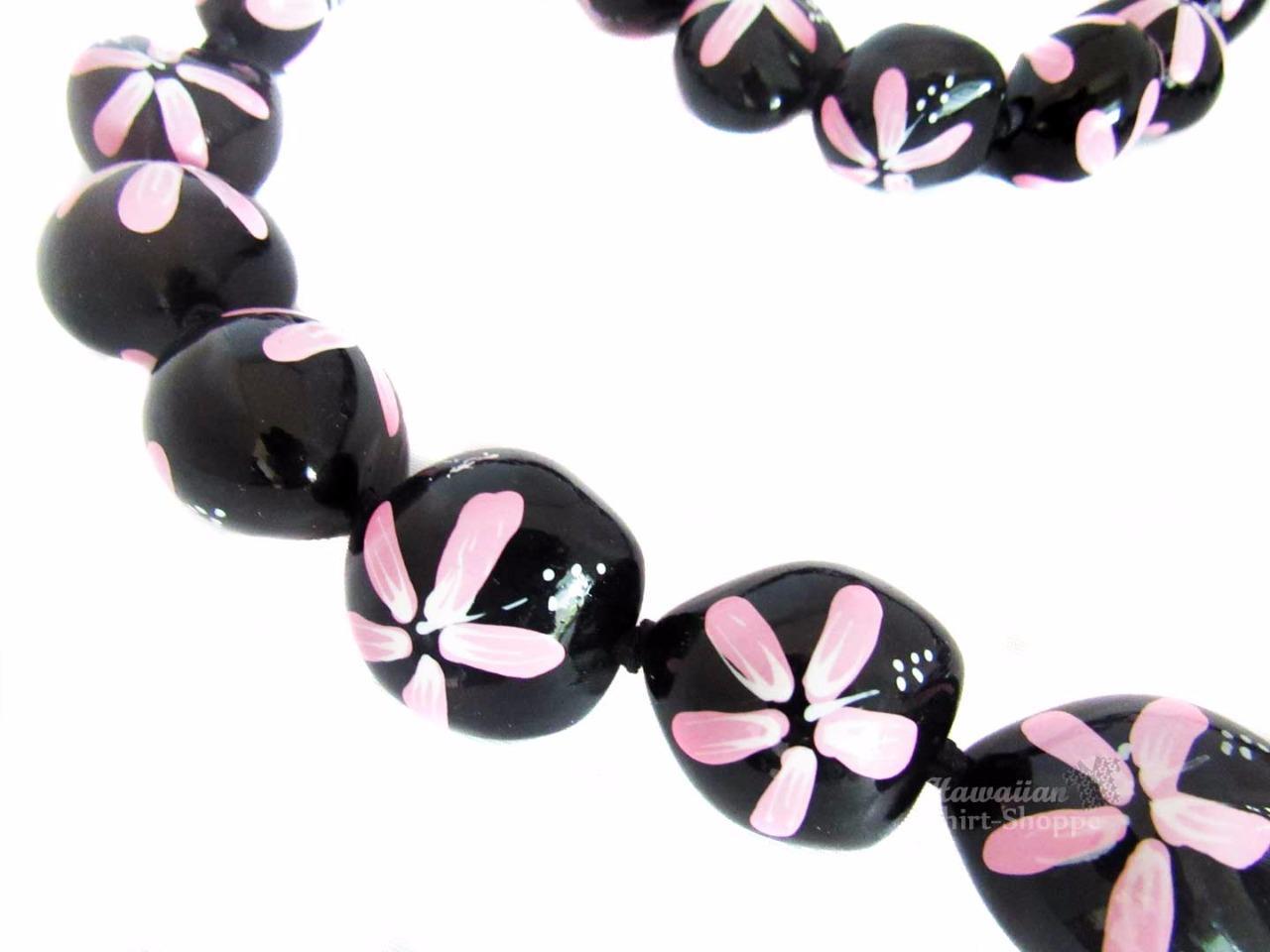 NEW Black Kukui Lei with light Pink Pikake ~ Hawaii Luau Wedding ...