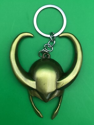 Metal Marvel Loki Mask Keychain Key Ring Colour Bronze | eBay Australia