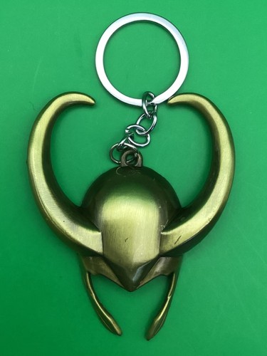 Metal Marvel Loki Mask Keychain Key Ring Colour Bronze | eBay
