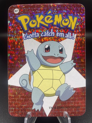 Squirtle #007 2000 Pokémon Vending Prism Holo Sticker Card | eBay