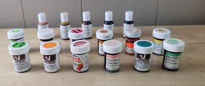 FOOD COLOR PASTE/GEL Wilton-Americolor-Chefmaster-Cake Craft YOU CHOOSE ...