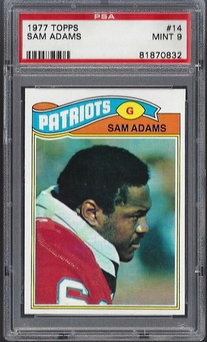 1977 Topps #14 Sam Adams New England Patriots PSA 9 MINT 81870832 | eBay