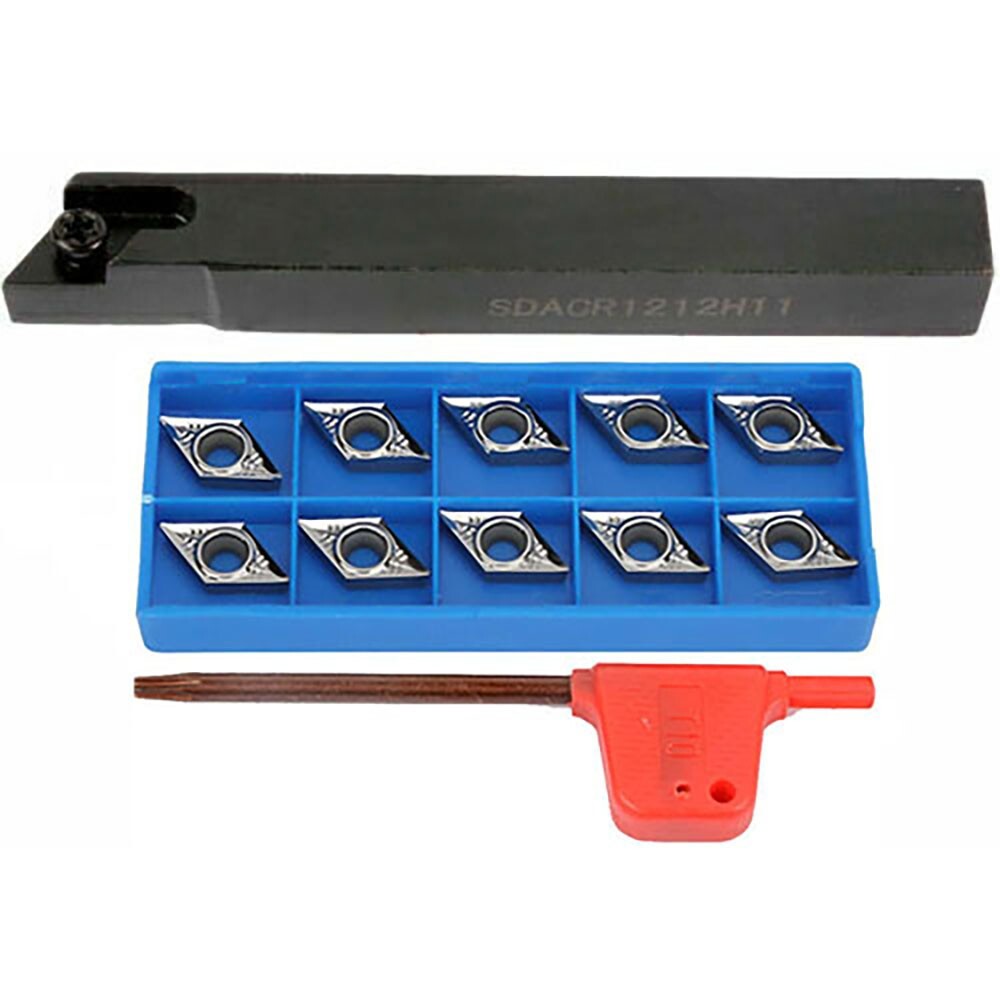 SDACR1212H11 12mm CNC External Turning Tool Holder + 10Pcs DCMT11T304-AK Inserts | eBay