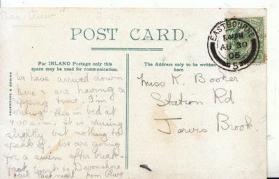 Genealogy Postcard - Booker - Station Road - Jarvis Brook - Ref 5482A ...