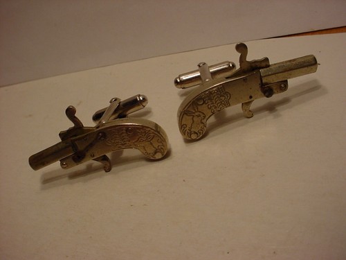 Vintage Miniature Toy Cap Gun 2MM Pinfire Pistol Austria CUFF LINKS | eBay