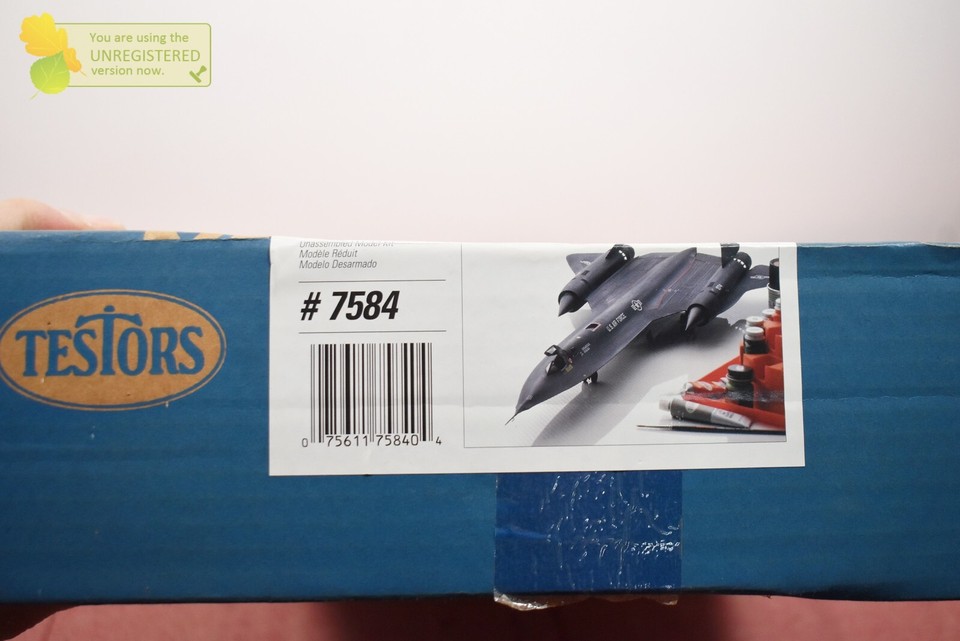 Testors Sr-71 Blackbird Airplane Model 1/48 (Package Wear) (No ...