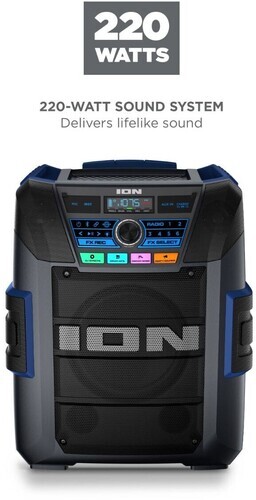 ION IPA150X Explorer XL Bluetooth 220 Watt All-Weather Speaker with ...