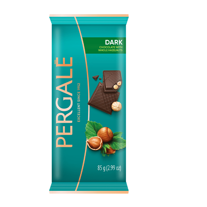 16 PERGALE DARK CHOCOLATE with Whole Hazelnuts European Candy Sweets ...