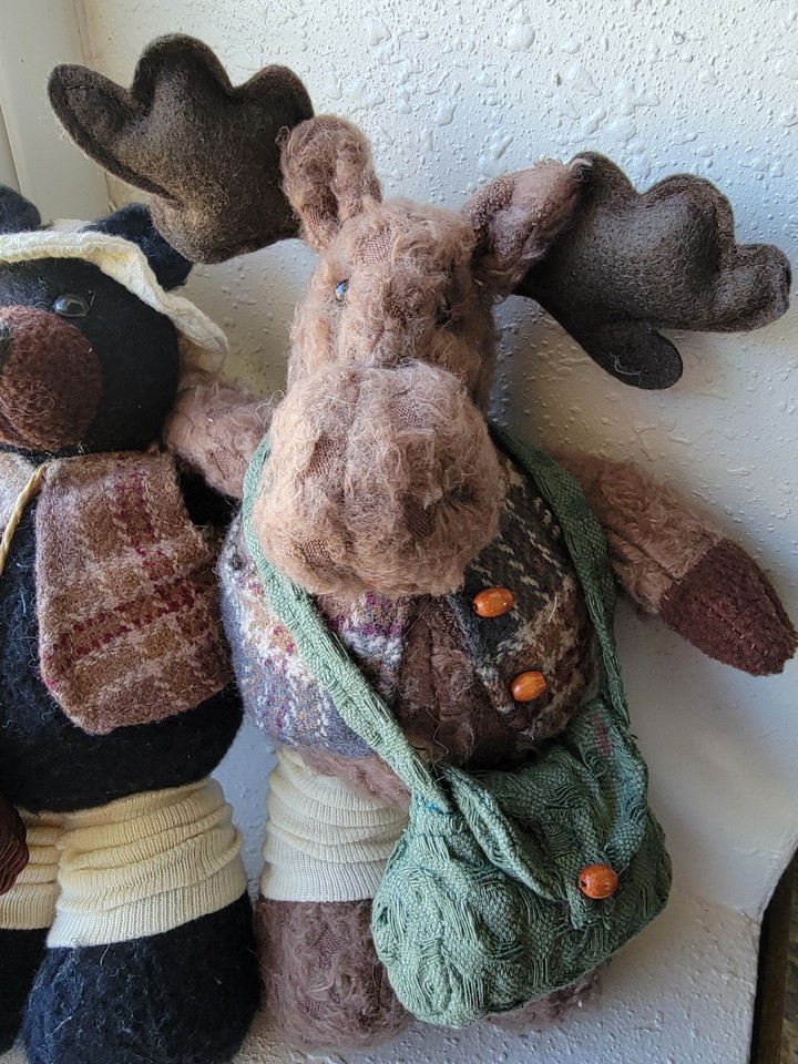 Country Moose And Bear Plush Decoration | eBay