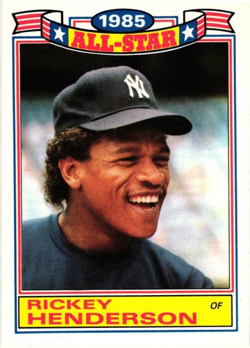 1986 Topps #7 Rickey Henderson Glossy All-Stars | eBay