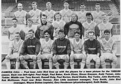 HARTLEPOOL UNITED FOOTBALL TEAM PHOTO>1988-89 SEASON | eBay UK