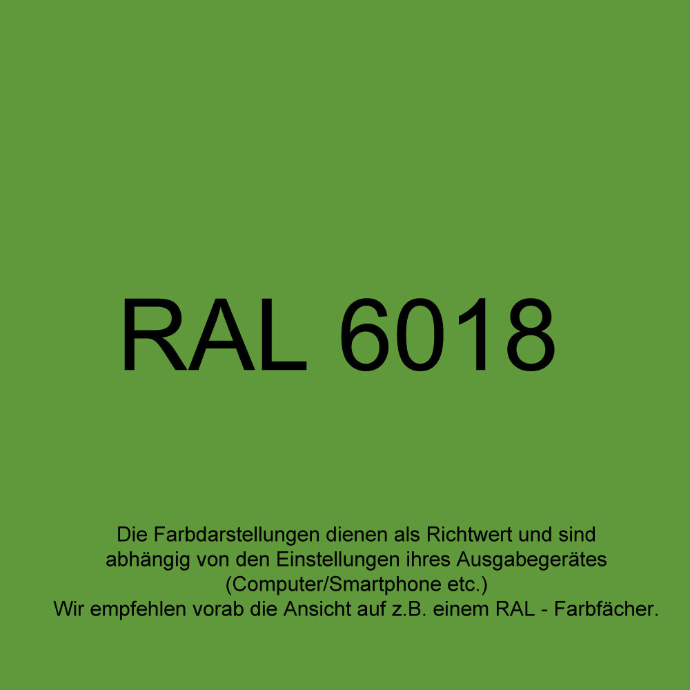 1 Stück 400ml RAL 6018 GLANZ Lackspray Sprühlack Lack Farbe grün Light ...