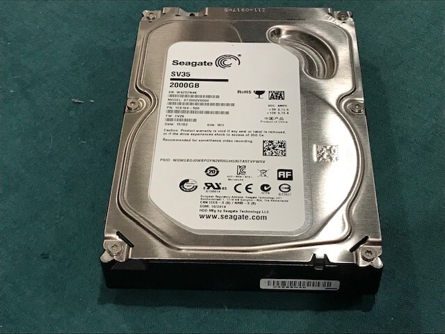 Seagate ST2000VX000 2TB SATA Surveillance HDD (Have writing on them in ...