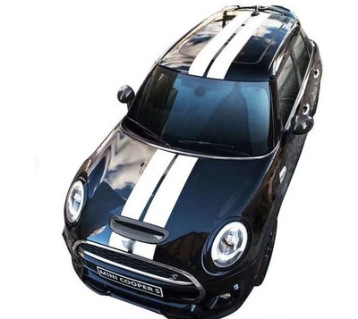 Set Mini Cooper bonnet stripes, stripes for hood, roof and boot ...