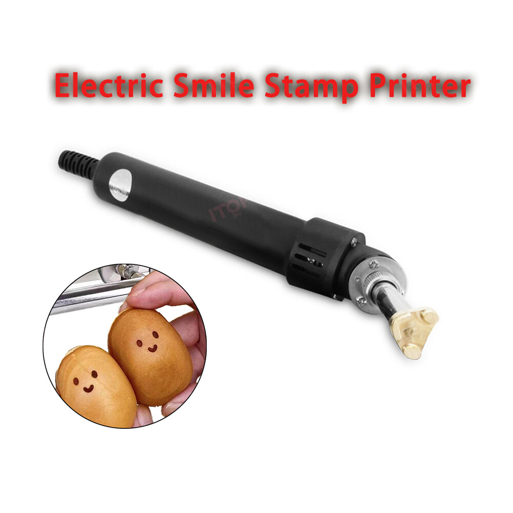 Electric Stamping Printer Smile Shape Stamp Printing For Waffle Pancake ...