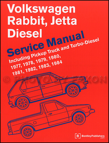 VW Rabbit Jetta Pickup DIESEL Shop Manual 1977-1984 1983 1982 1981 ...