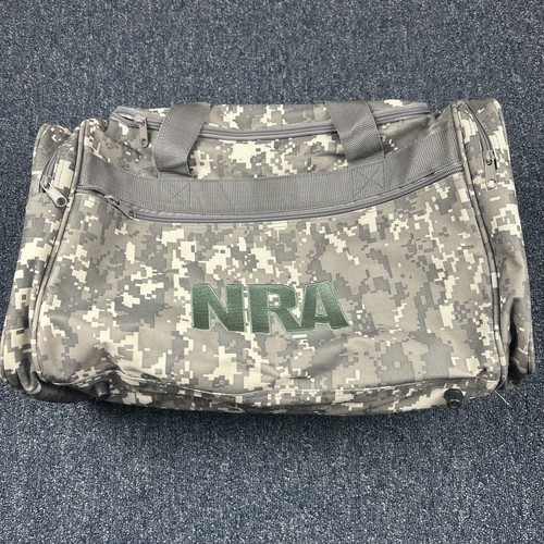 NRA Duffle Bag Camo National Rifle Association Tote Gym Canvas Hunting ...