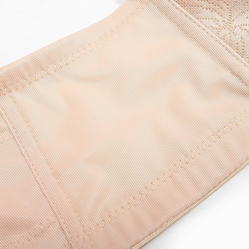 Women's Front Closure Posture Bra Support Wireless Unpadded Lace ...