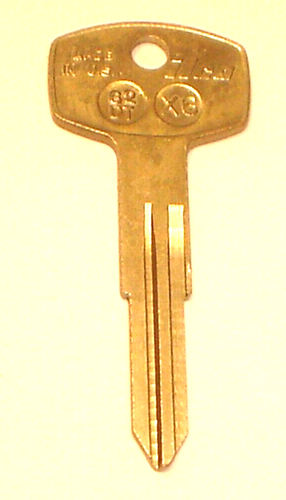 ILCO X6 / 62DT Uncut Key Blank fits Datsun Nissan 1974-1980 & Subaru ...