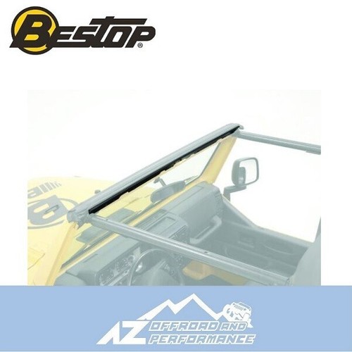 Bestop Windshield Header Channel fits 97-02 Jeep Wrangler TJ 51210-01 ...