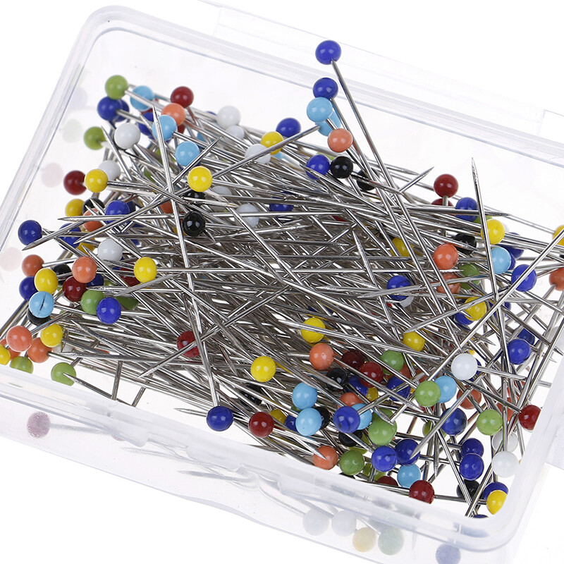 250pcs/lot Sewing Straight Dressmaking Pins Pearl Head Straight ...