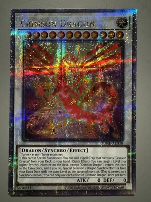 YUGIOH CRIMSON DRAGON (SYNCHRO) ASIA ENGLISH EDITION DUNE-AE038 25TH FOIL QCSR | eBay